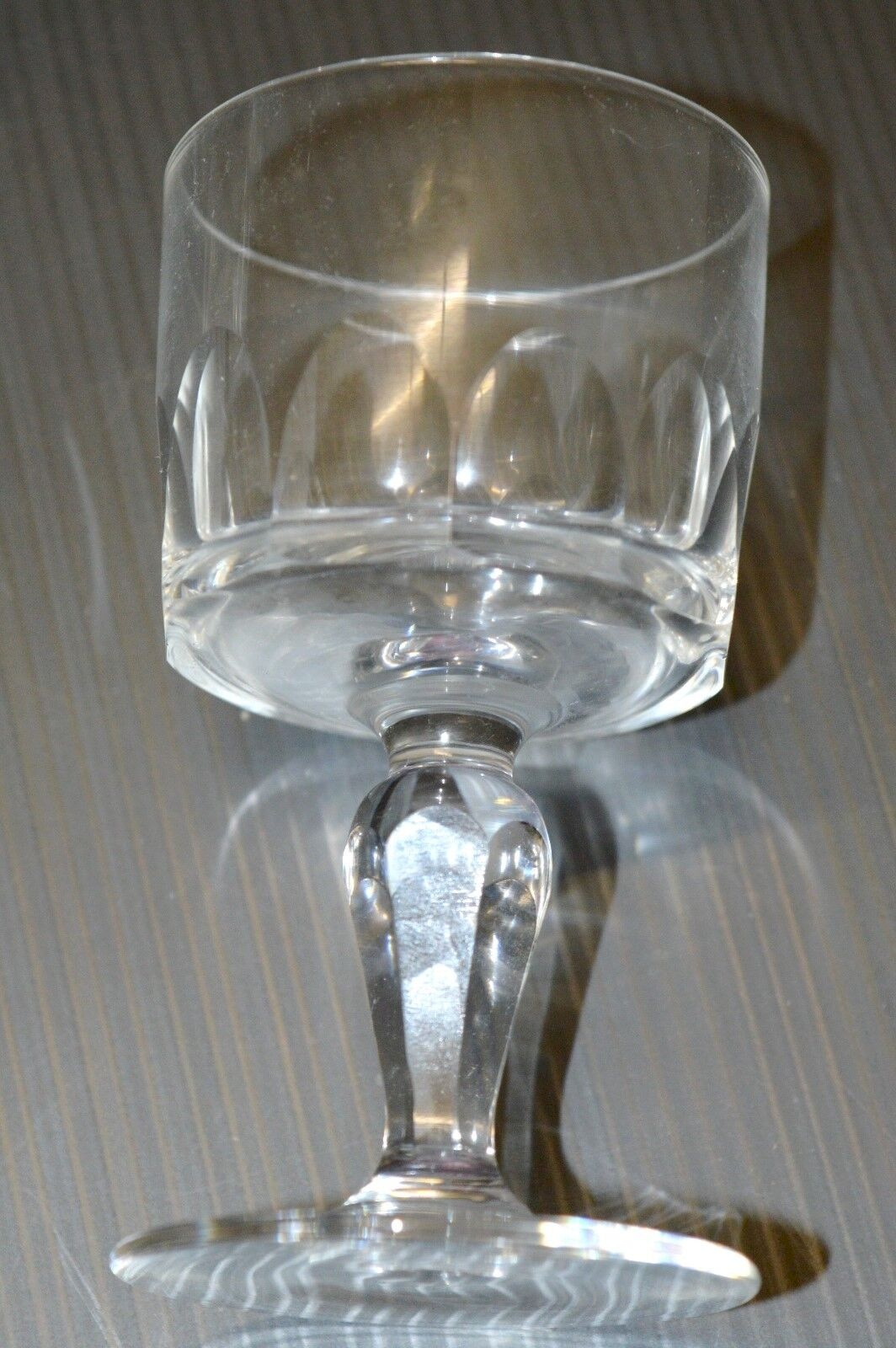 10 VERRES A PIED CRISTAL AU PLOMB VALLERYSTHAL ANCIENS XIXe déco TABLE ...