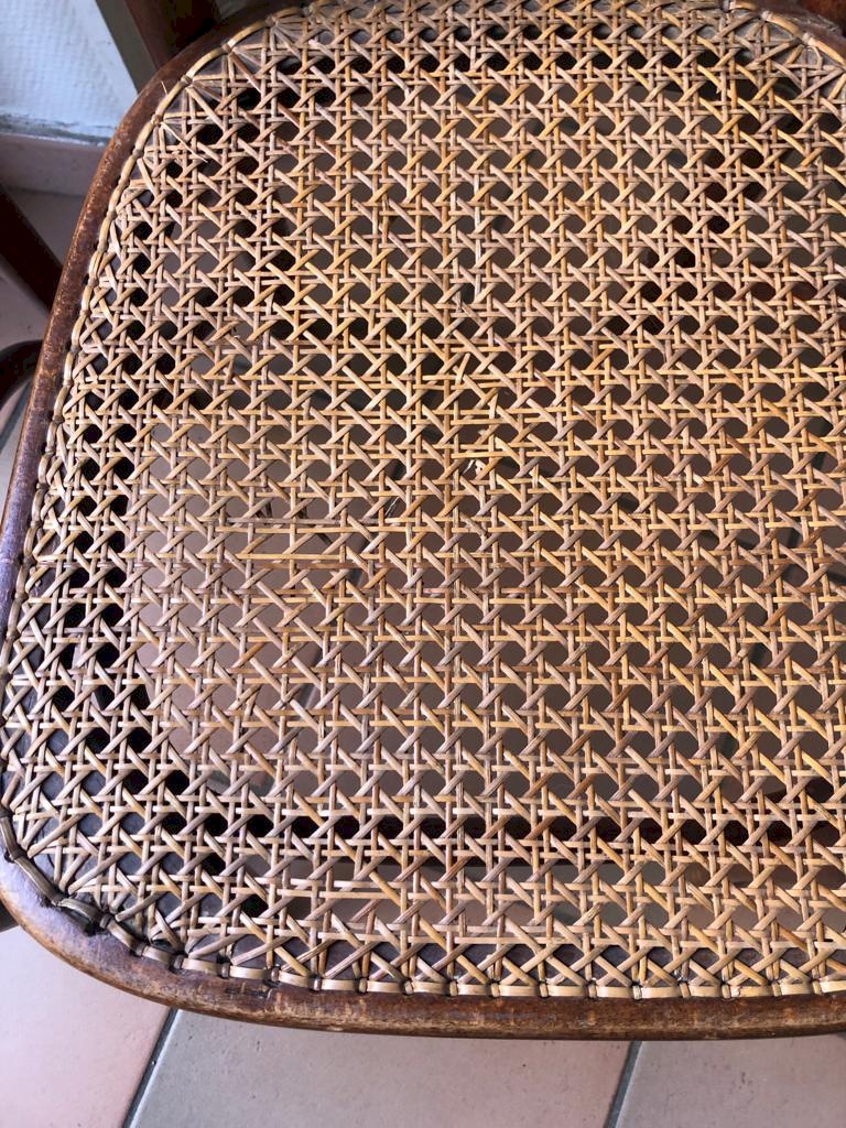 4 chaises Thonet bistrot Vintage Marron/Naturel Bois