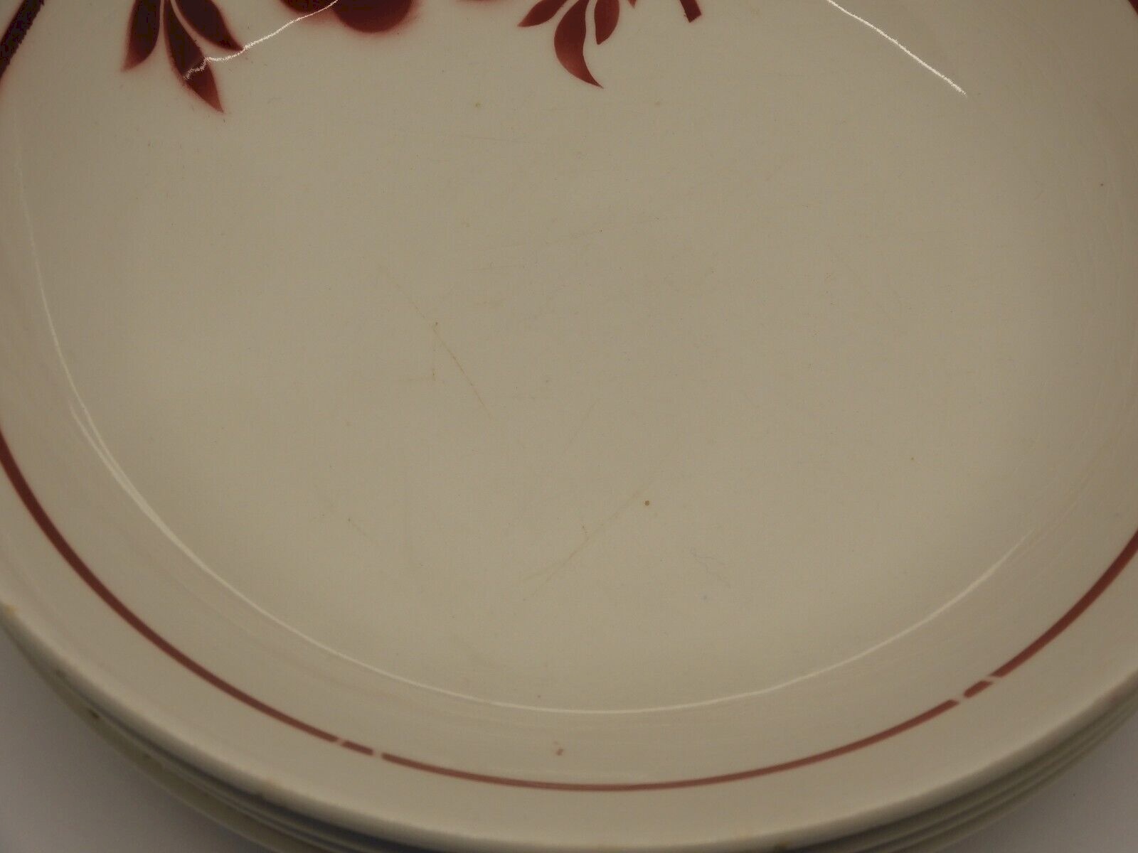 *6 ASSIETTES CREUSES ASSIETTES A SOUPE CERAMIQUE LEANDRE décor de ROSES ...