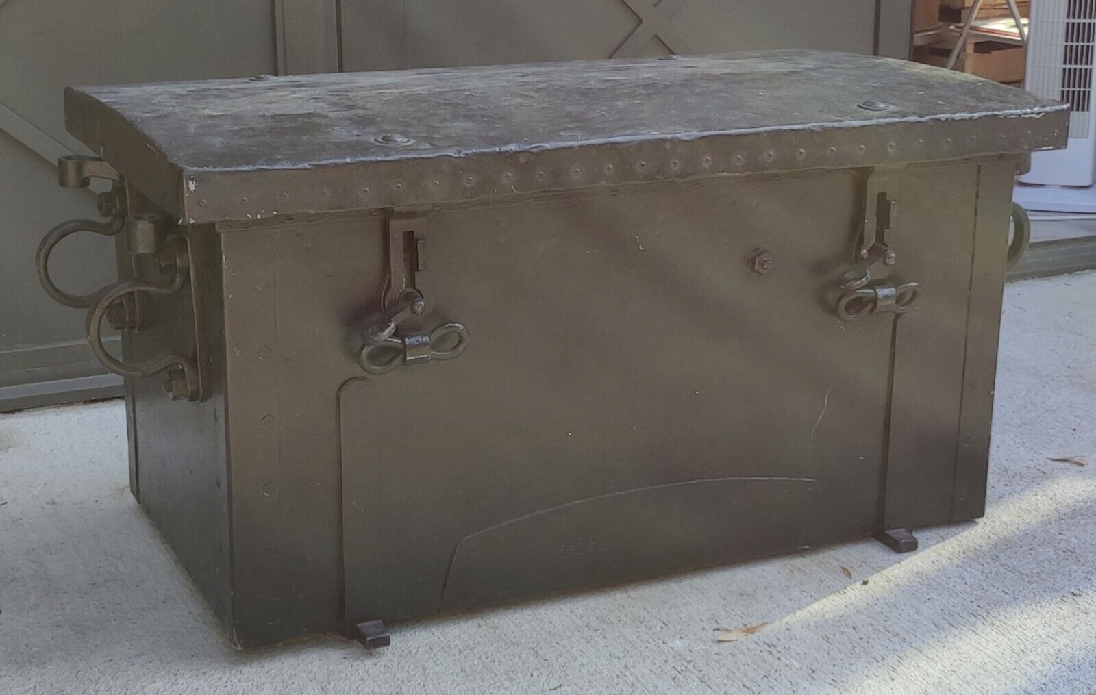 Ancien caisson artillerie hippomobile Militaire/Toulouse 1879/Coffre ...