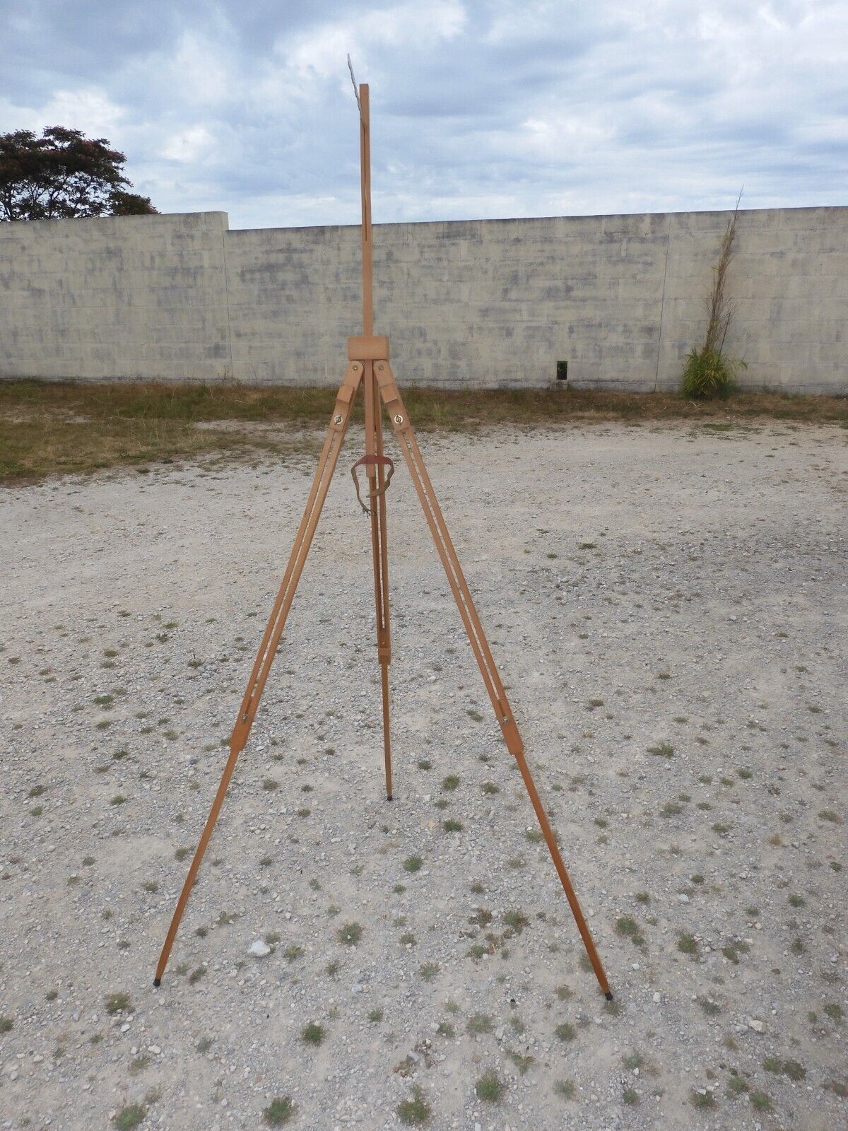 *ANCIEN CHEVALET de PEINTRE CHEVALET DE CAMPAGNE PLIABLE BOIS ...