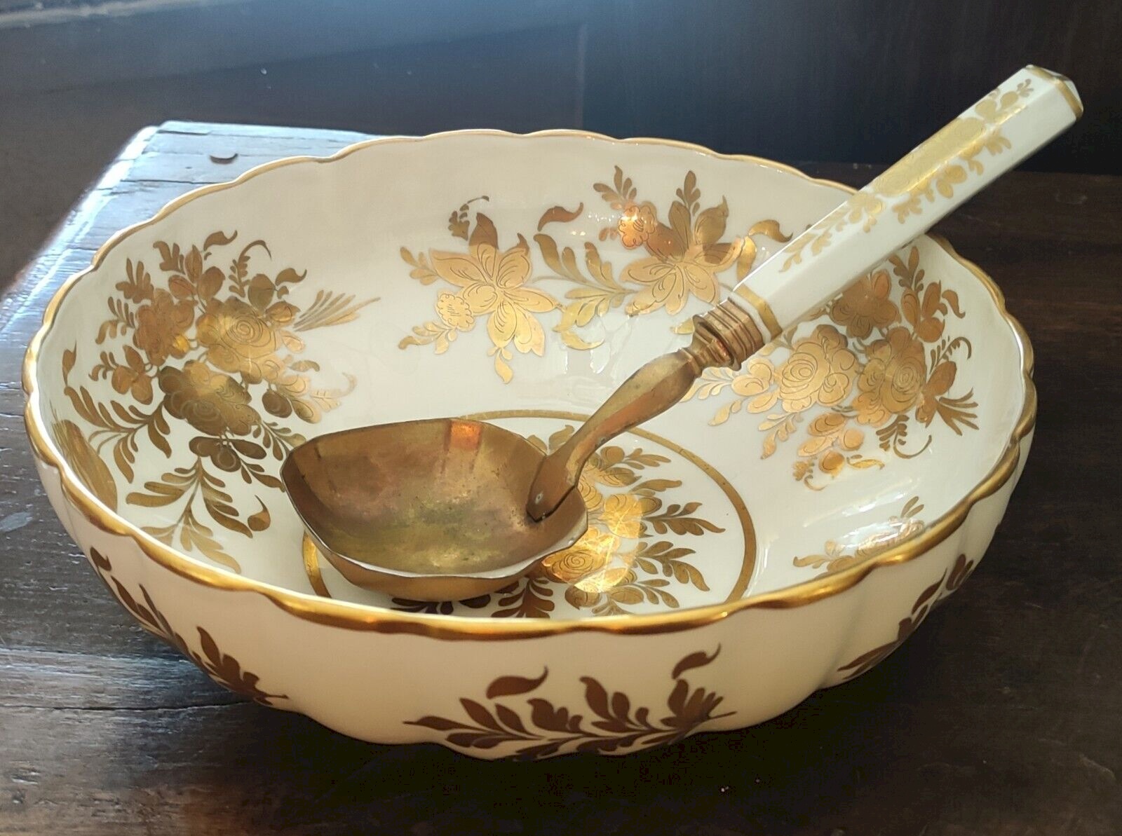Ancien Plat + louche Porcelaine De Paris/art de la table ancien ...