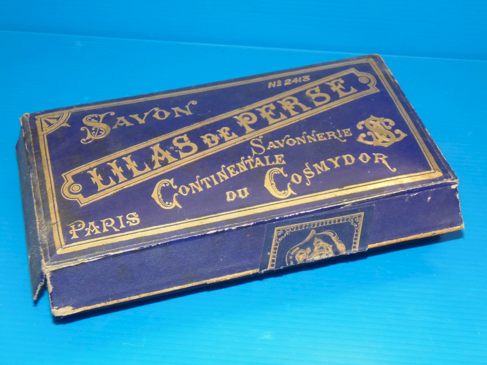 ANCIENNE BOITE SAVON LILAS de PERSE SAVONNERIE CONTINENTALE du COSMYDOR ...