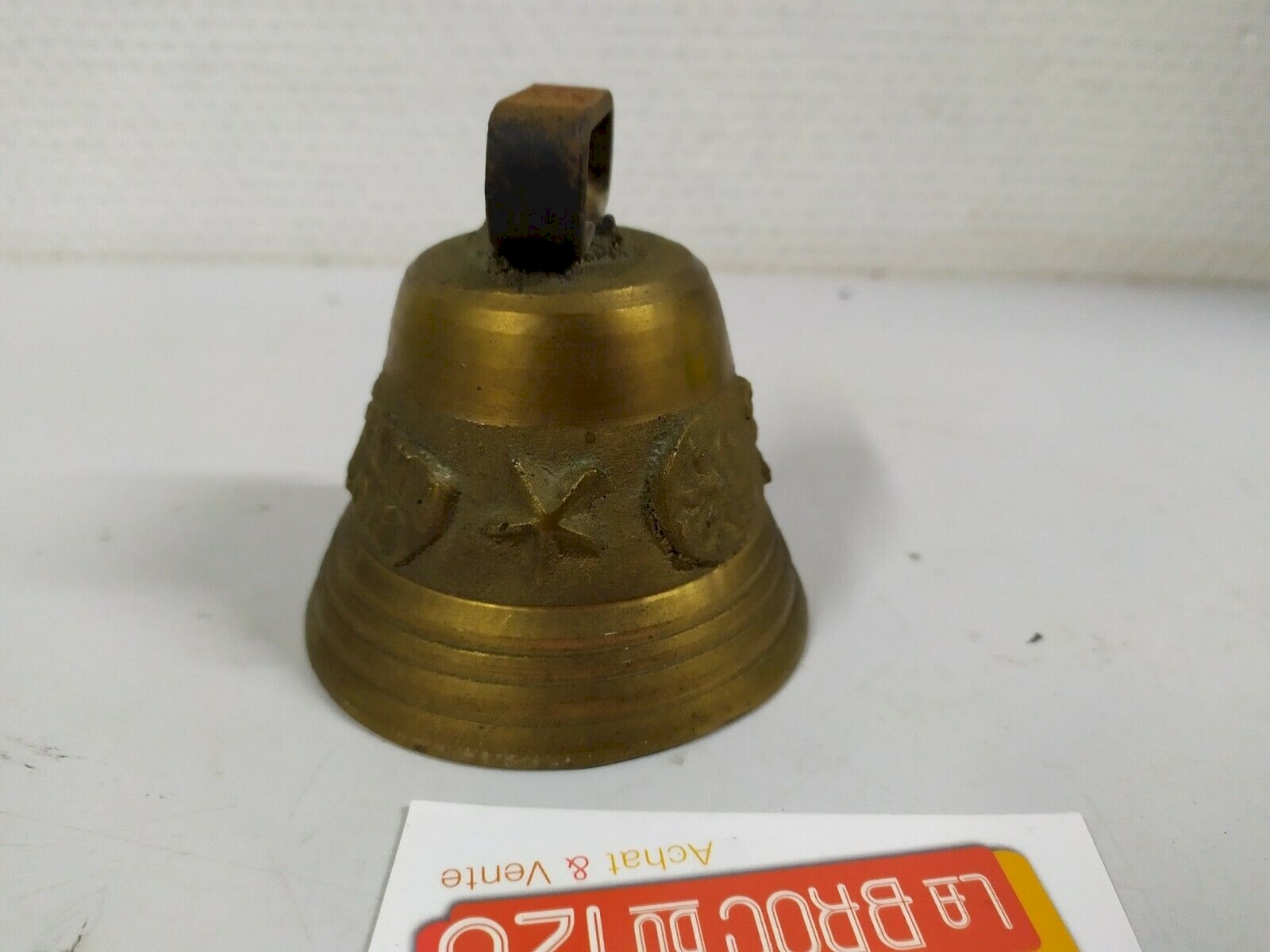 Ancienne Cloche en laiton - 8cm Doré