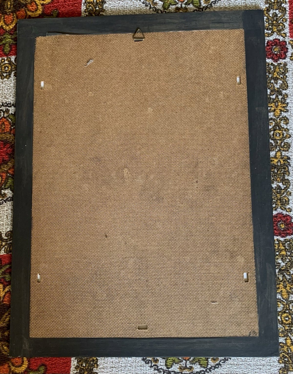art africain tableau peinture fixé sous verre souwèr Senégal scène nomade