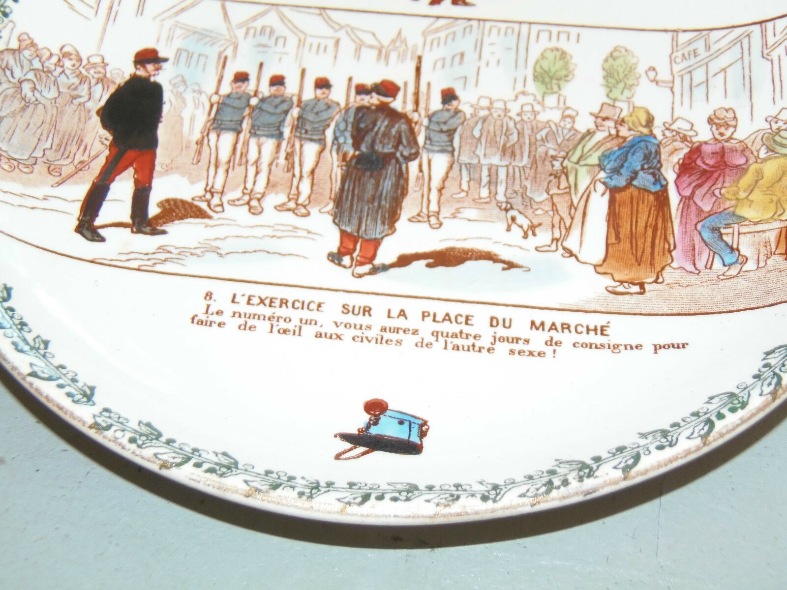 ASSIETTE CERAMIQUE CHOISY LE ROI Terre de FER HB Thème Militaires ...