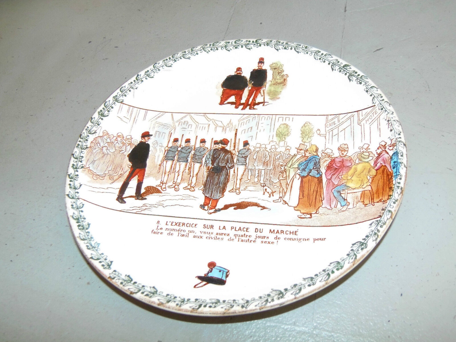 ASSIETTE CERAMIQUE CHOISY LE ROI Terre de FER HB Thème Militaires ...