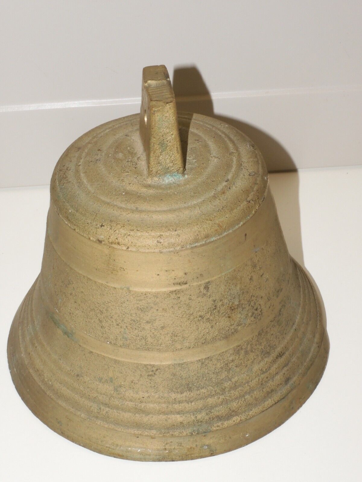 *BELLE ANCIENNE GRANDE CLOCHE BRONZE BELL PORTE DENTREE SONNETTE DECO ...