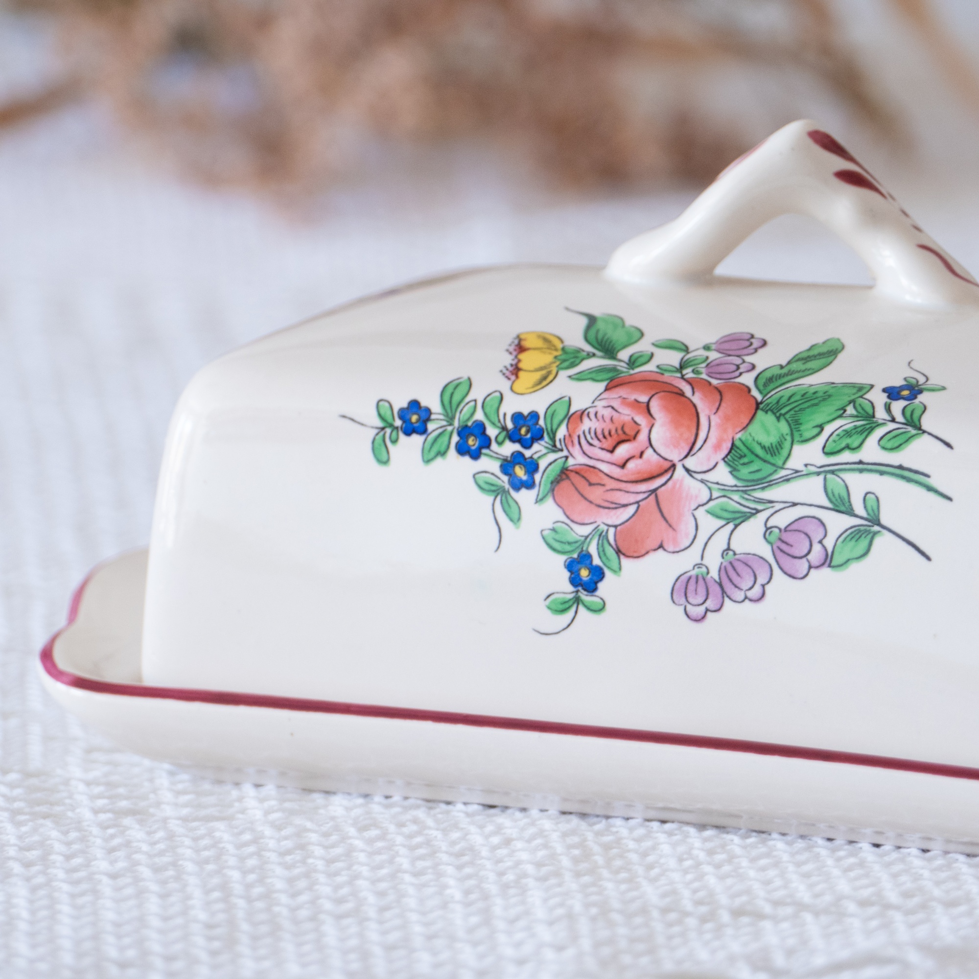 Beurrier de collection KG Lunéville modèle Réverbère Céramique/Faïence ...