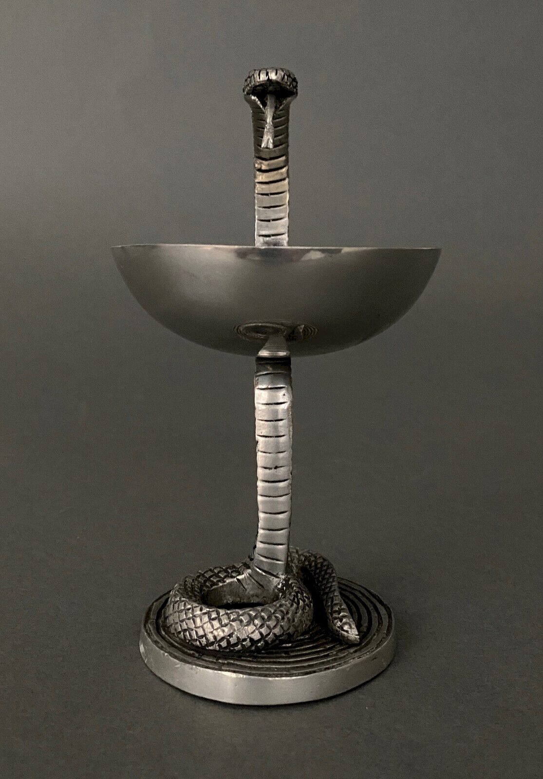 Coupe caducée pharmacie en étain Vincent Garnier Paris fait main H5297 ...