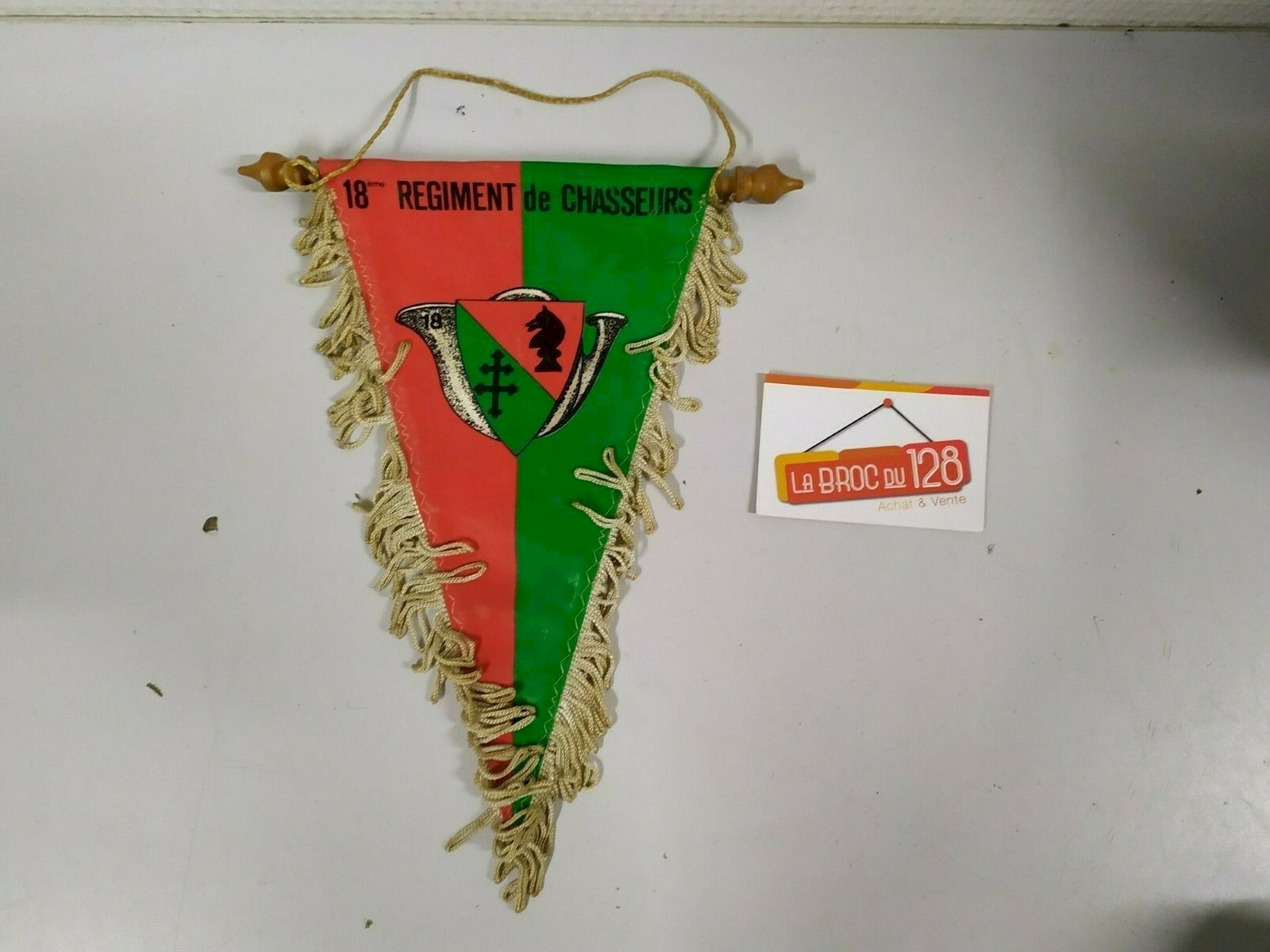 Fanion drapeau militaire Armée Française 18e Régiment de chasseurs ...