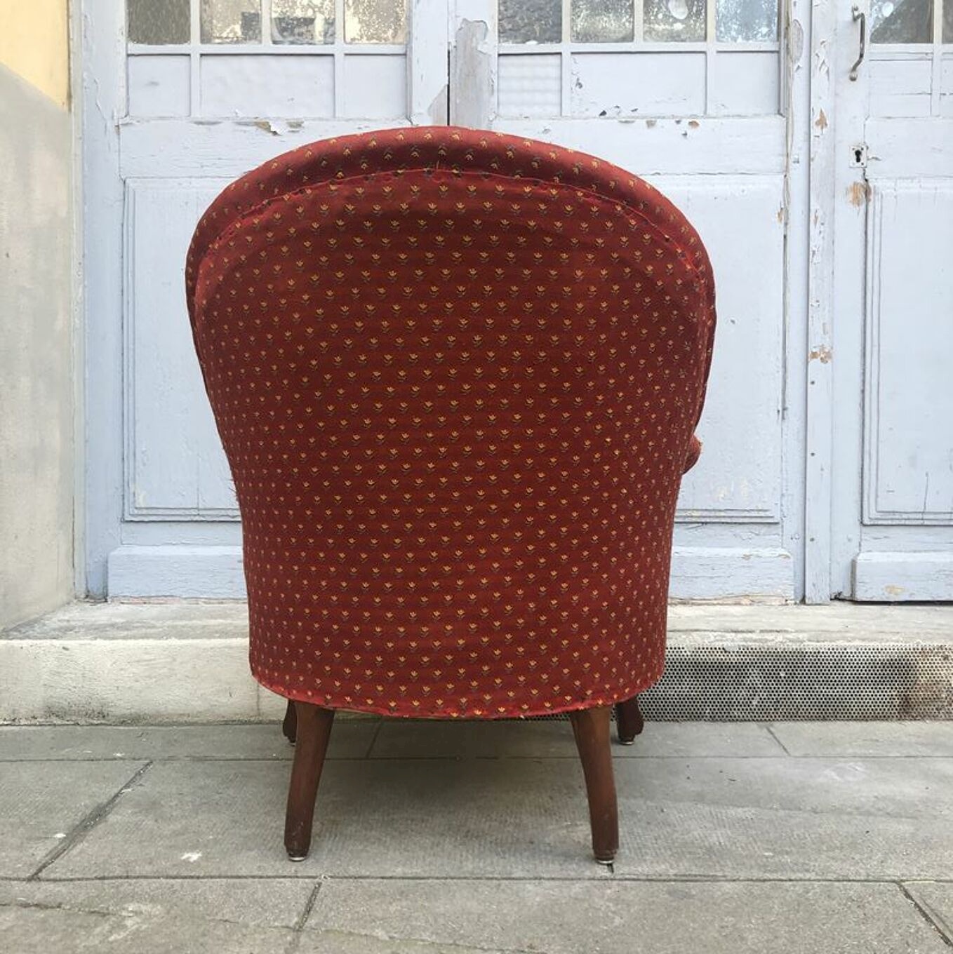 Fauteuil crapaud Classique Rouge - Vendu