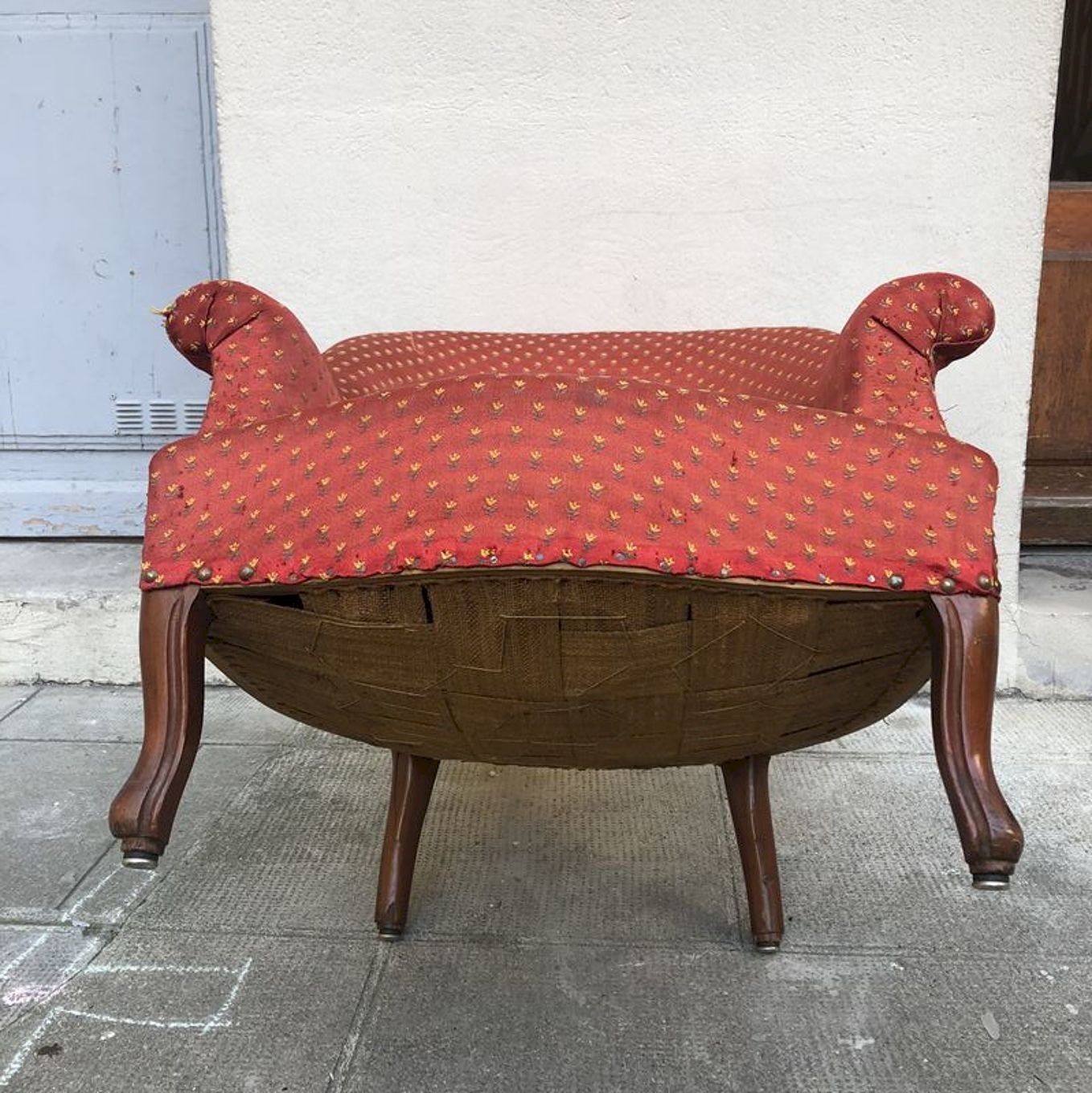 Fauteuil crapaud Classique Rouge - Vendu