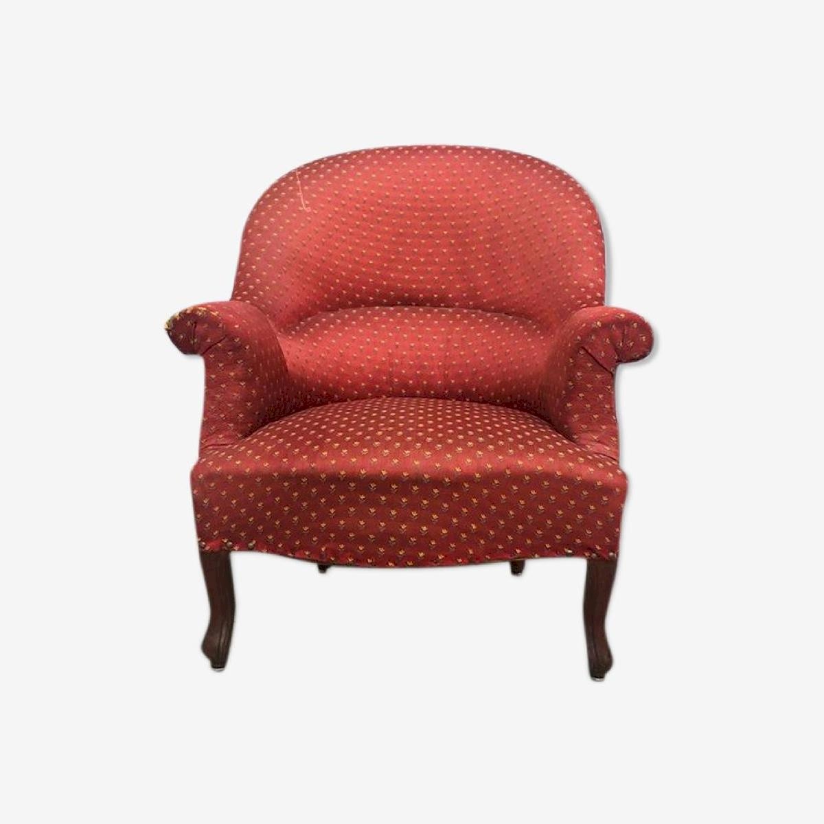 Fauteuil crapaud Classique Rouge - Vendu