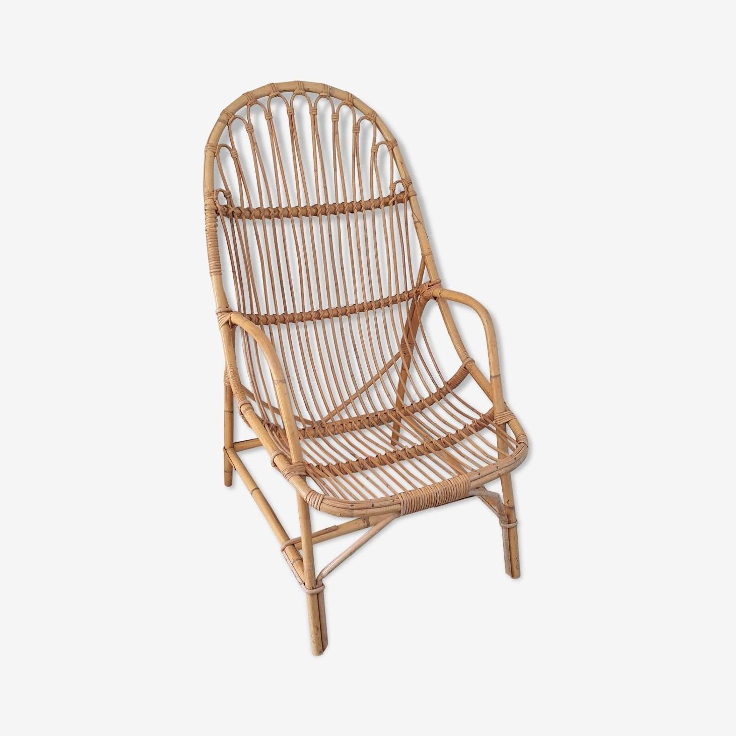 Fauteuil en rotin Vintage Naturel - Vendu
