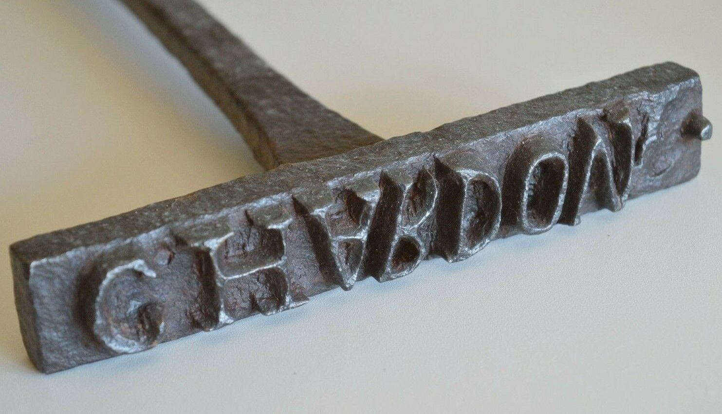 FER A MARQUER MARQUE FUT BARRIQUE COGNAC Fer FORGE HAUTE EPOQUE CHARDON ...