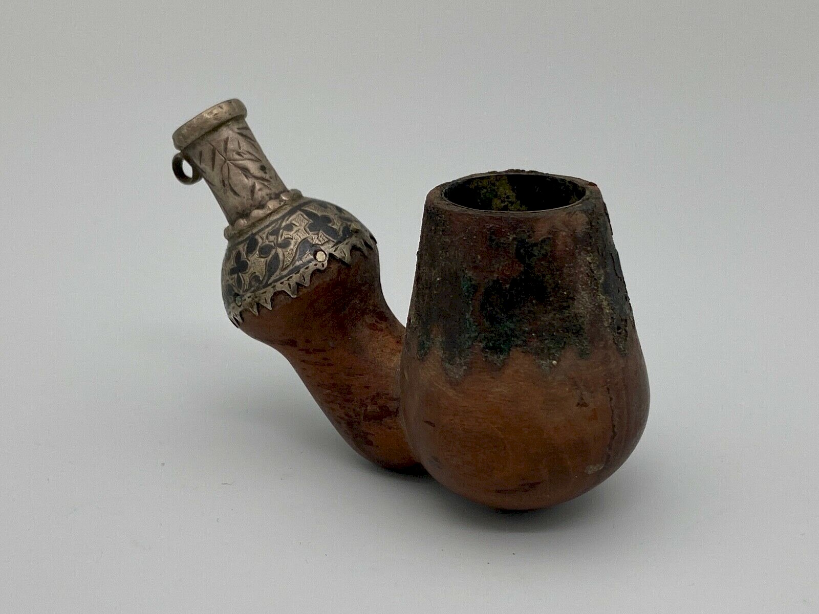 FOURREAU PIPE 1900 MOYEN ORIENT C3907 Marron Bois - Vendu