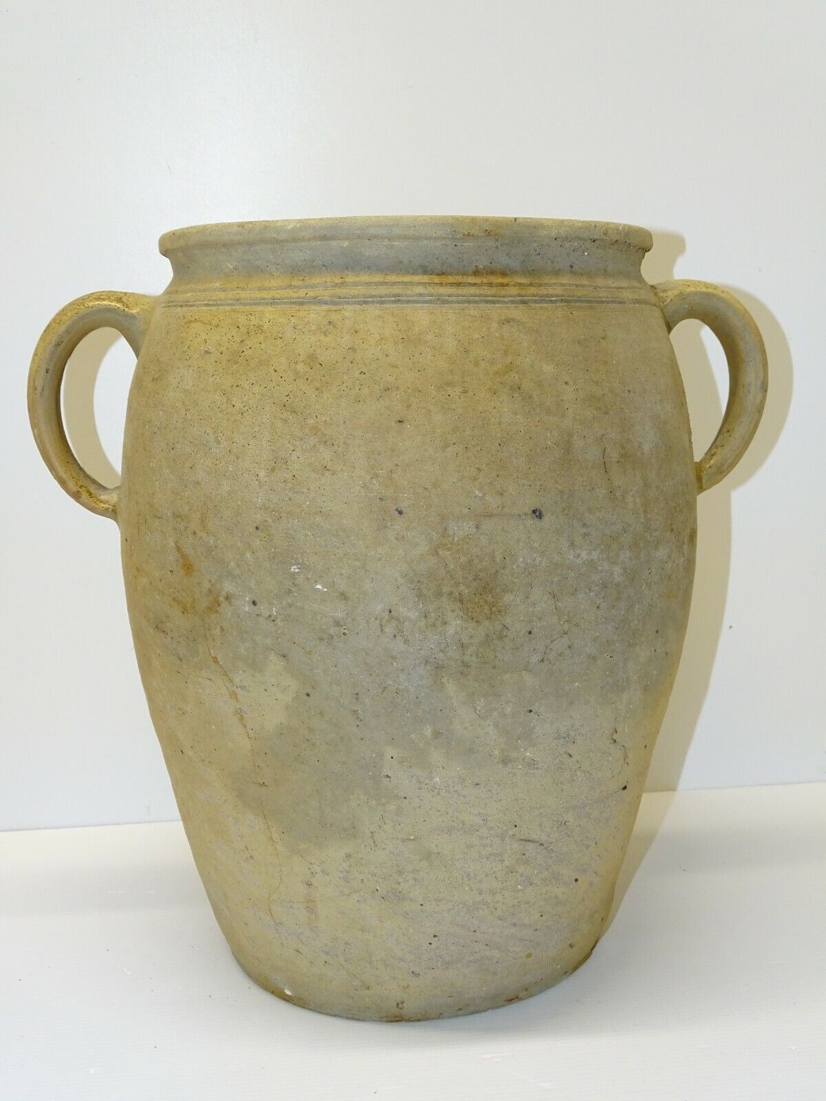 GRAND POT CHARNIER TERRE CUITE XIXe AVEC 2 ANSES SANS COUVERCLE DECO ...