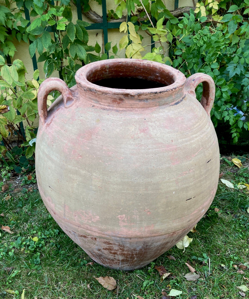 Grande jarre ancienne - terre cuite Marron - Vendu