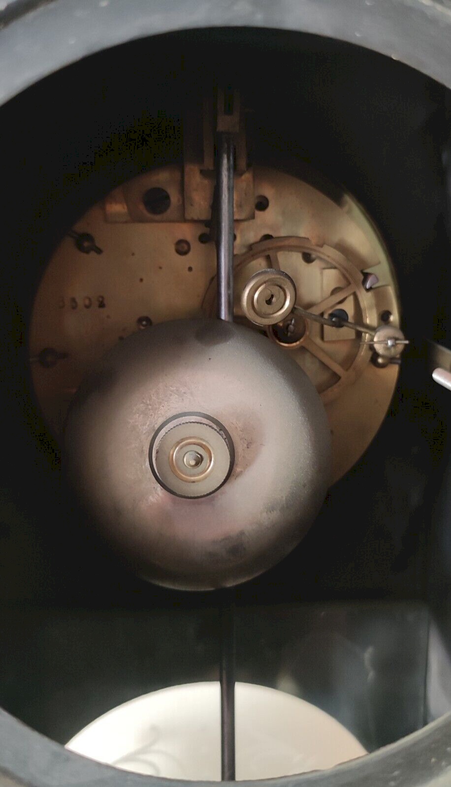 Grande pendule Napoléon 3/marbre noir/pendule 19ème/old french pendulum