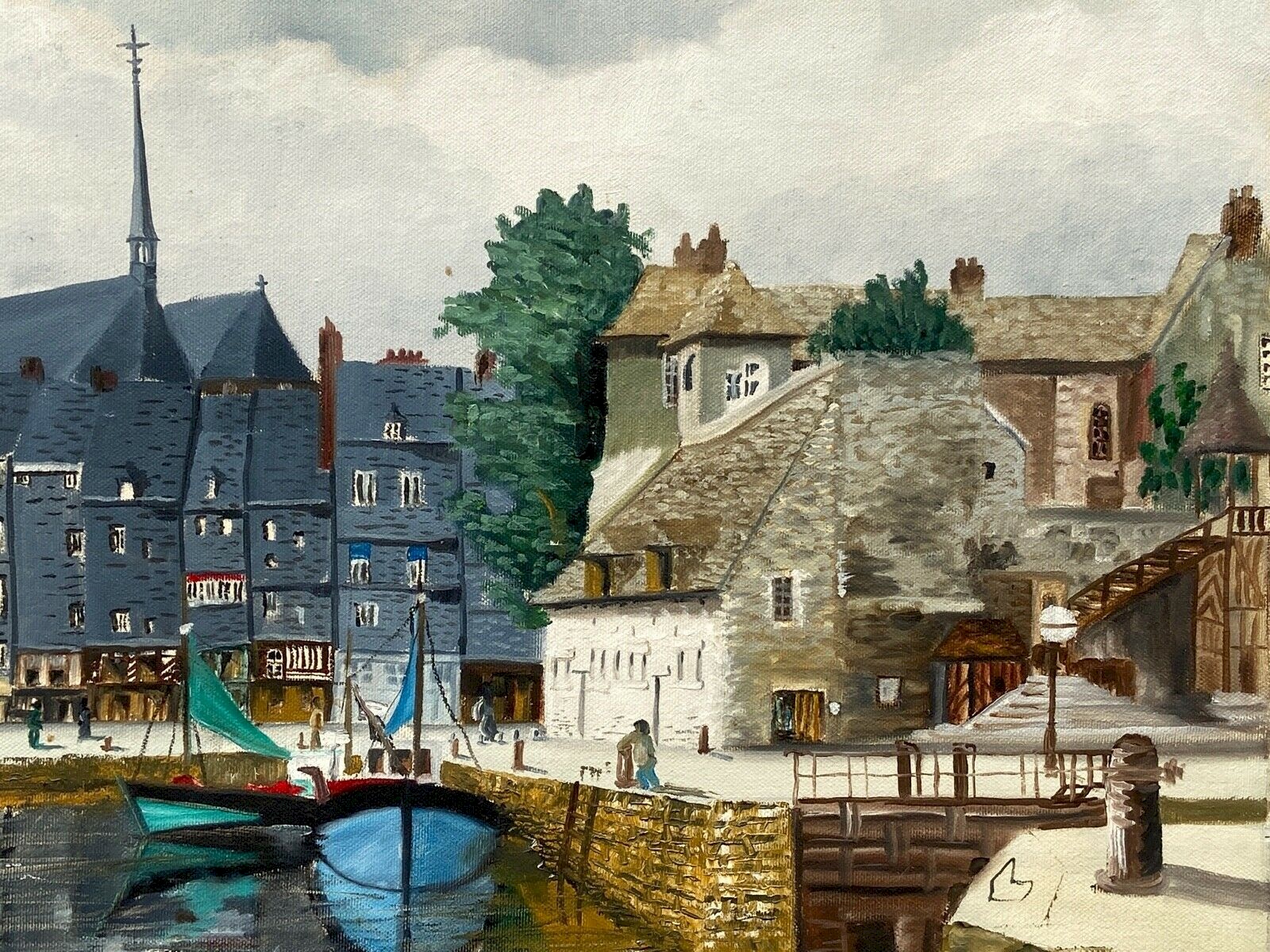 HUILE PAR ALAIN DUCHEMIN MARINE PORT XXEME A4210 - Vendu