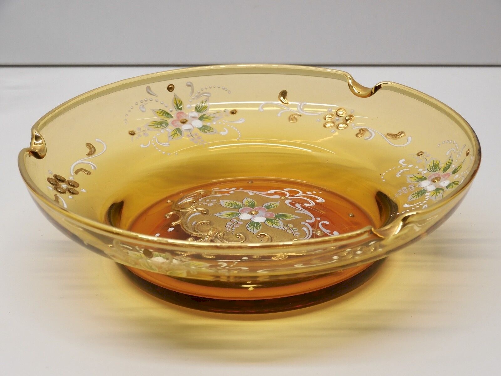 *JOLIE COUPELLE CENDRIER VERRE de MURANO ITALIE FLEURS Email en ...