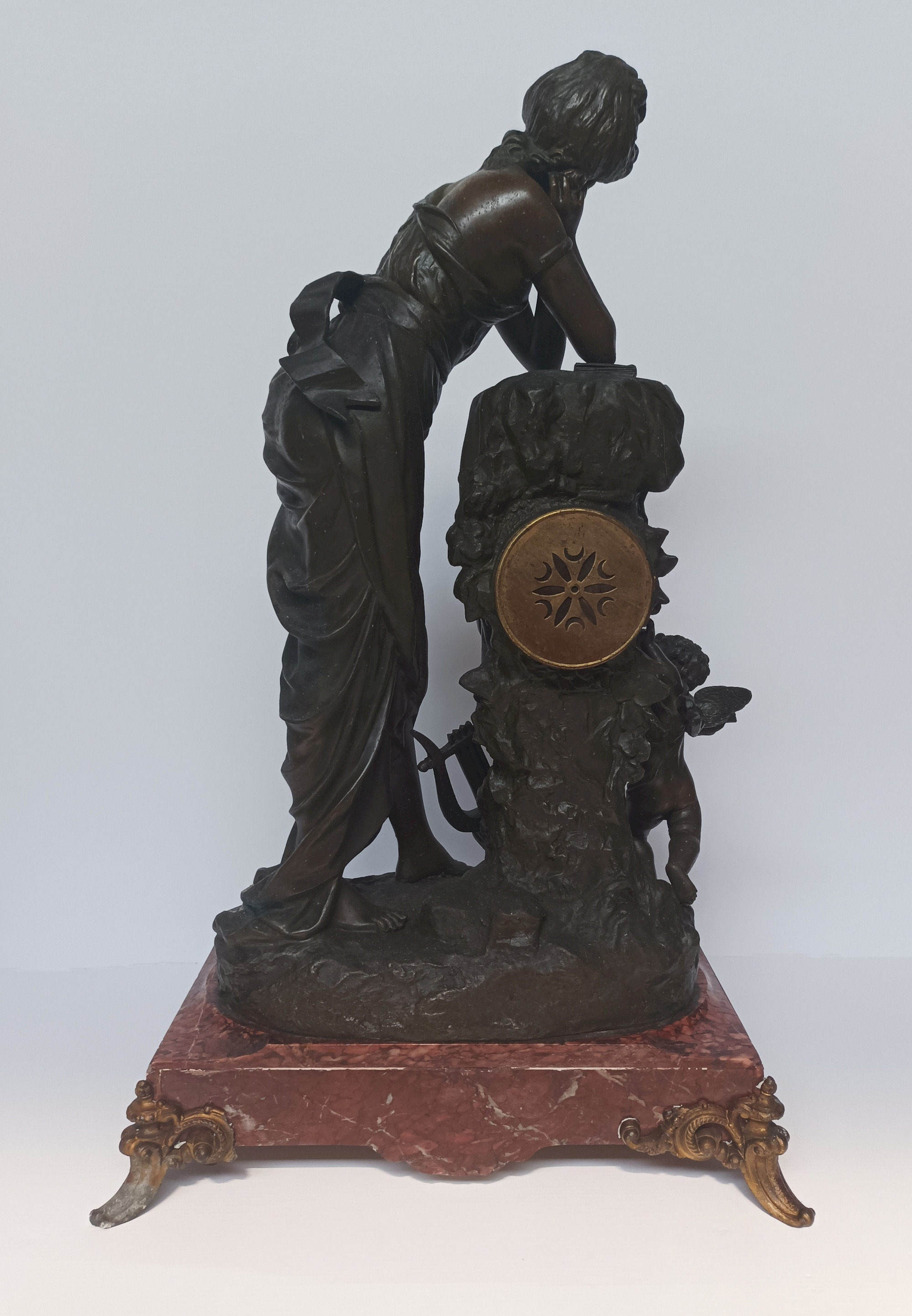 Louis HOTTOT (1834-1905) Grande sculpture en régule Naturel Bronze/Cuivre