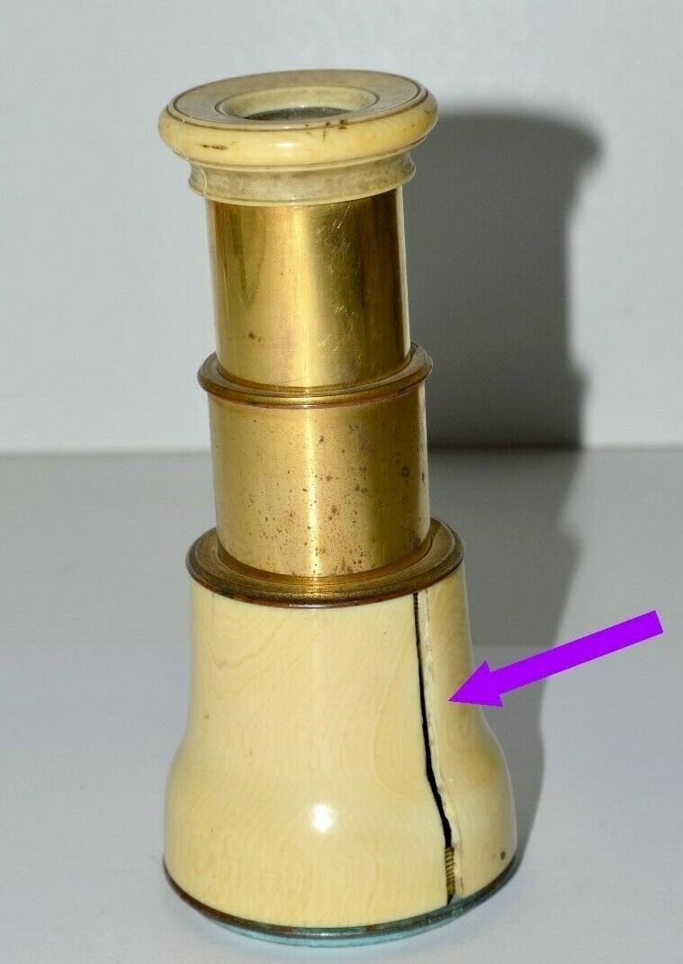 LUNETTE LORGNETTE LONGUE VUE de THEATRE XIXe Métal doré jumelle de ...