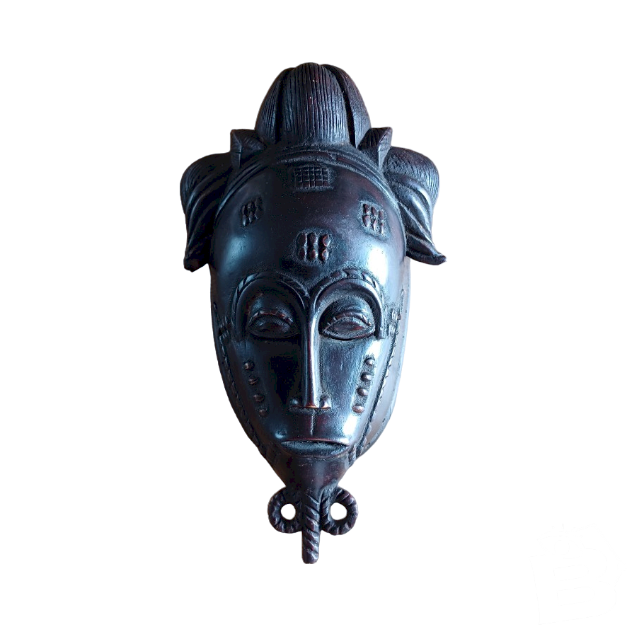 Masque Cote dIvoire Senoufo Marron Bois