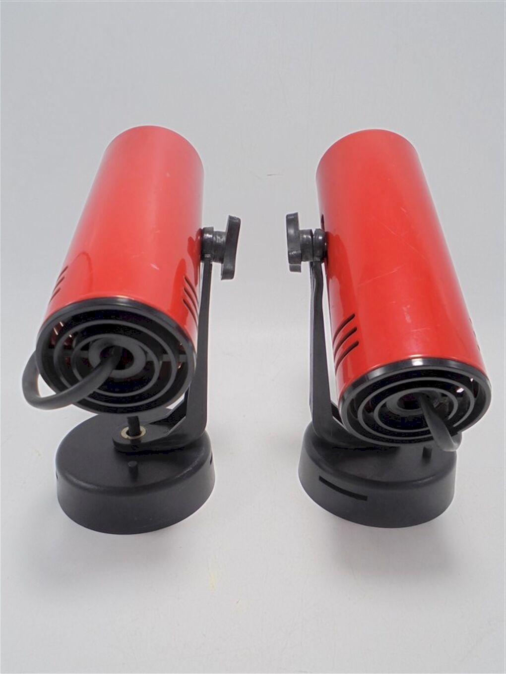 Paire de spots vintage rouges Métal - Vendu