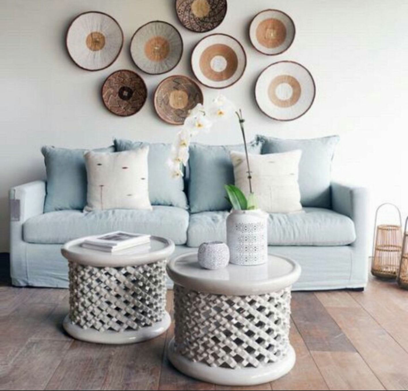 Panier mural 30 cm Noir/Noir Osier