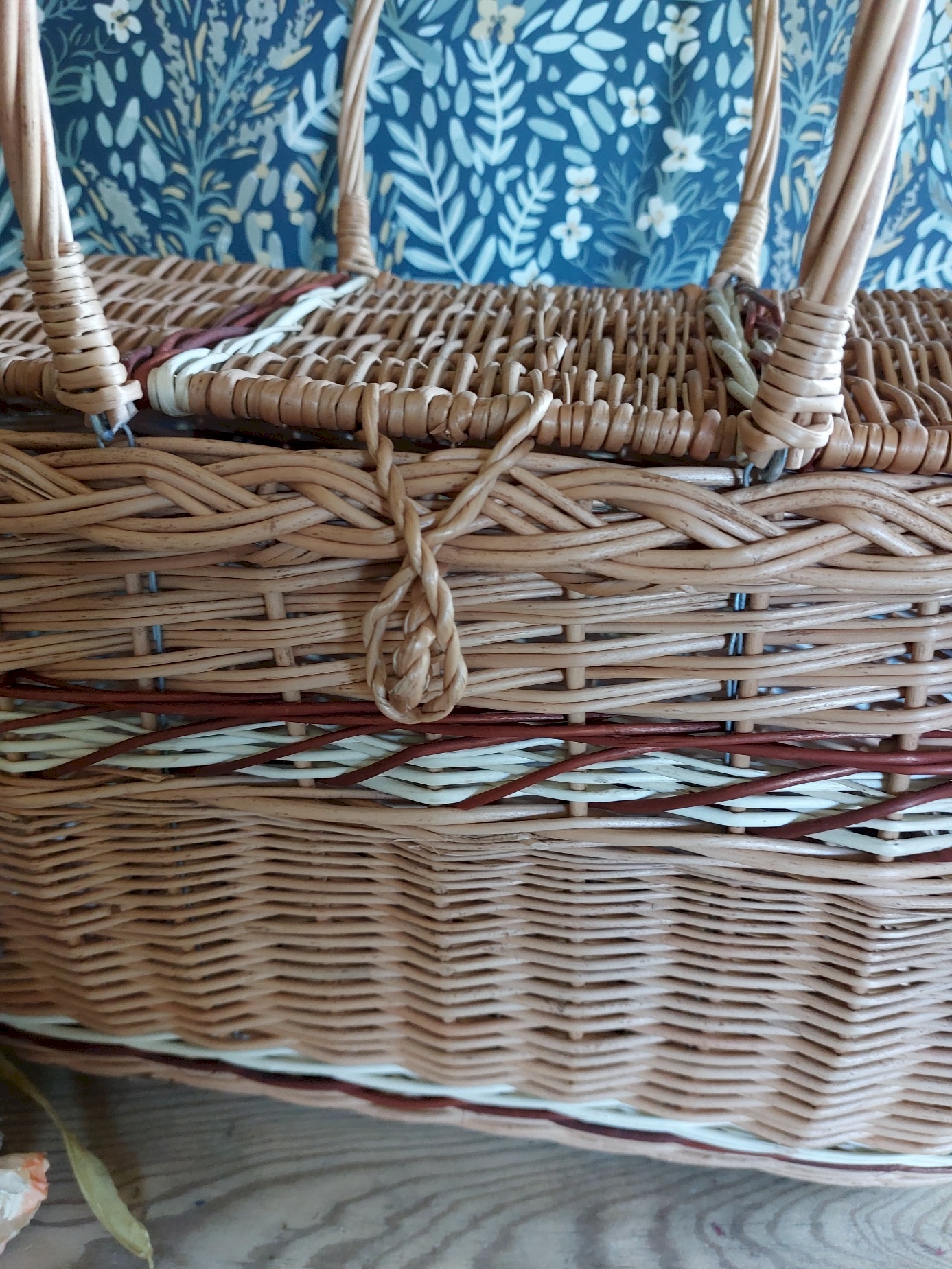 Panier osier tressé Beige