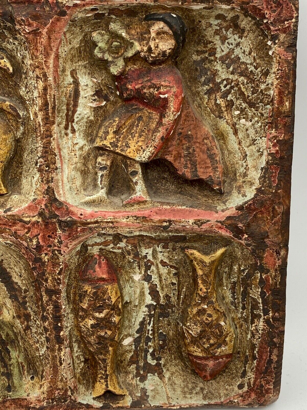 PANNEAU BAS RELIEF SIGNES DU ZODIAQUE SIGNE TYPE RENAISSANCE POLYCHROME ...