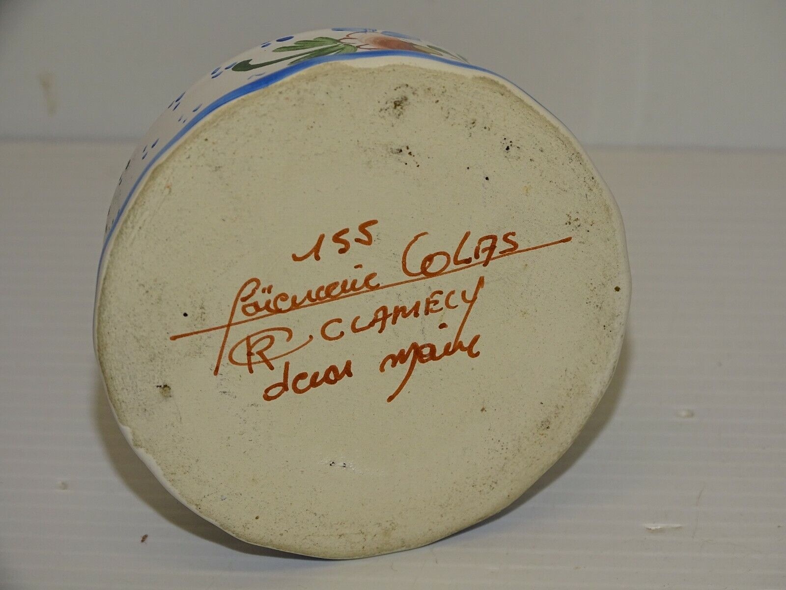 PETIT VIDE POCHE PORCELAINE & AUTRE ROND PORTE EPONGE TIMBRE PORCELAINE ...