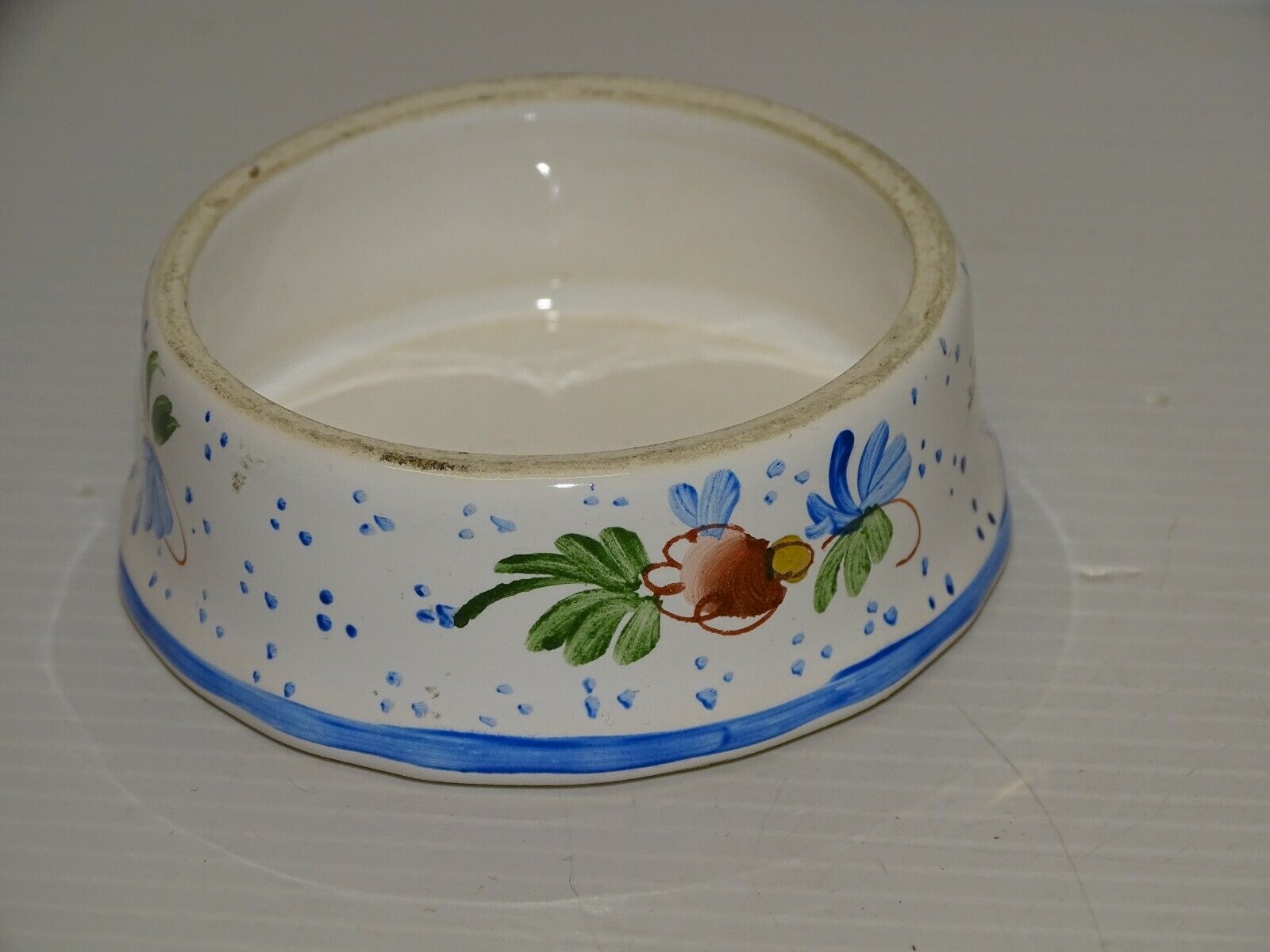 PETIT VIDE POCHE PORCELAINE & AUTRE ROND PORTE EPONGE TIMBRE PORCELAINE ...