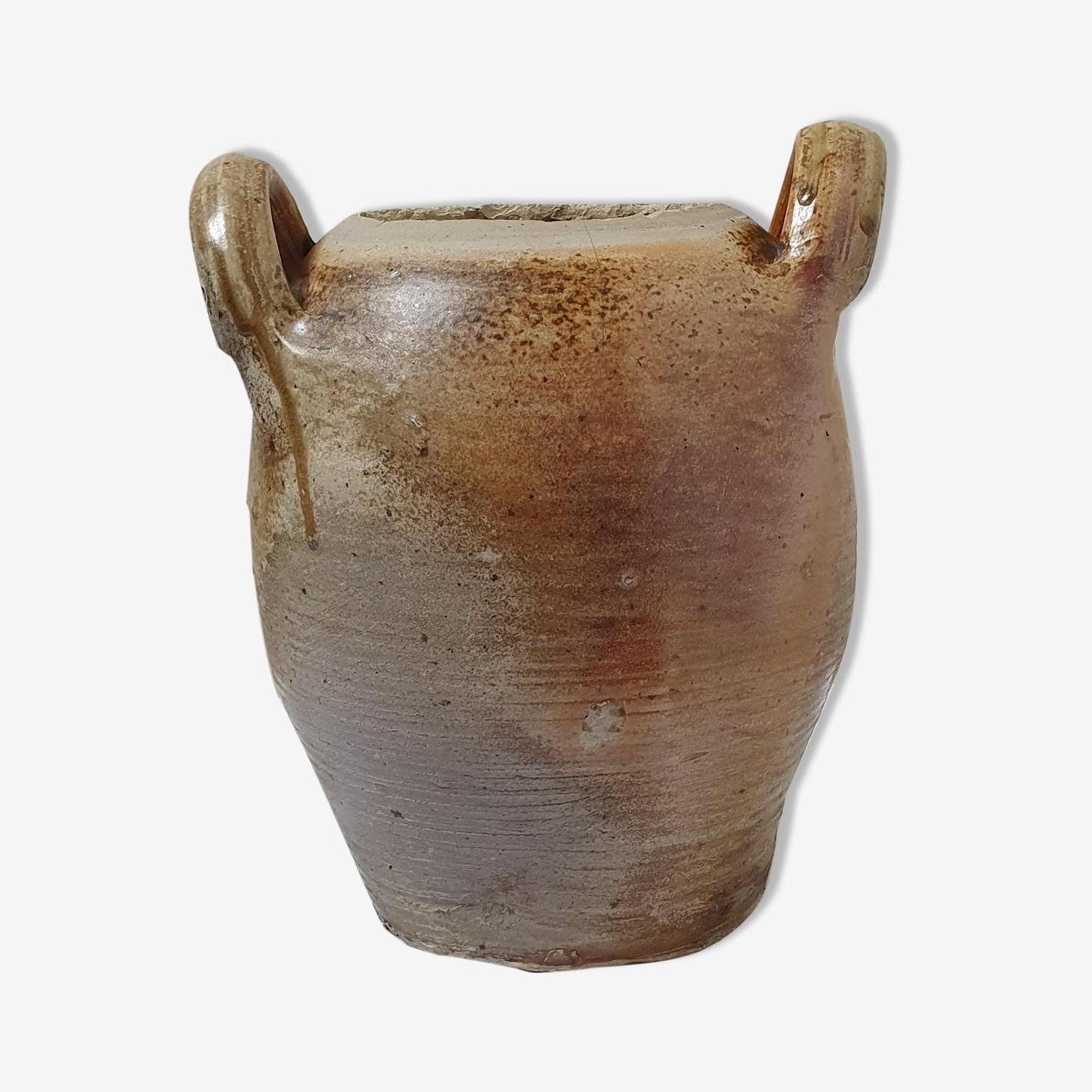 Poterie ancienne artisanale, Marron Céramique - Vendu