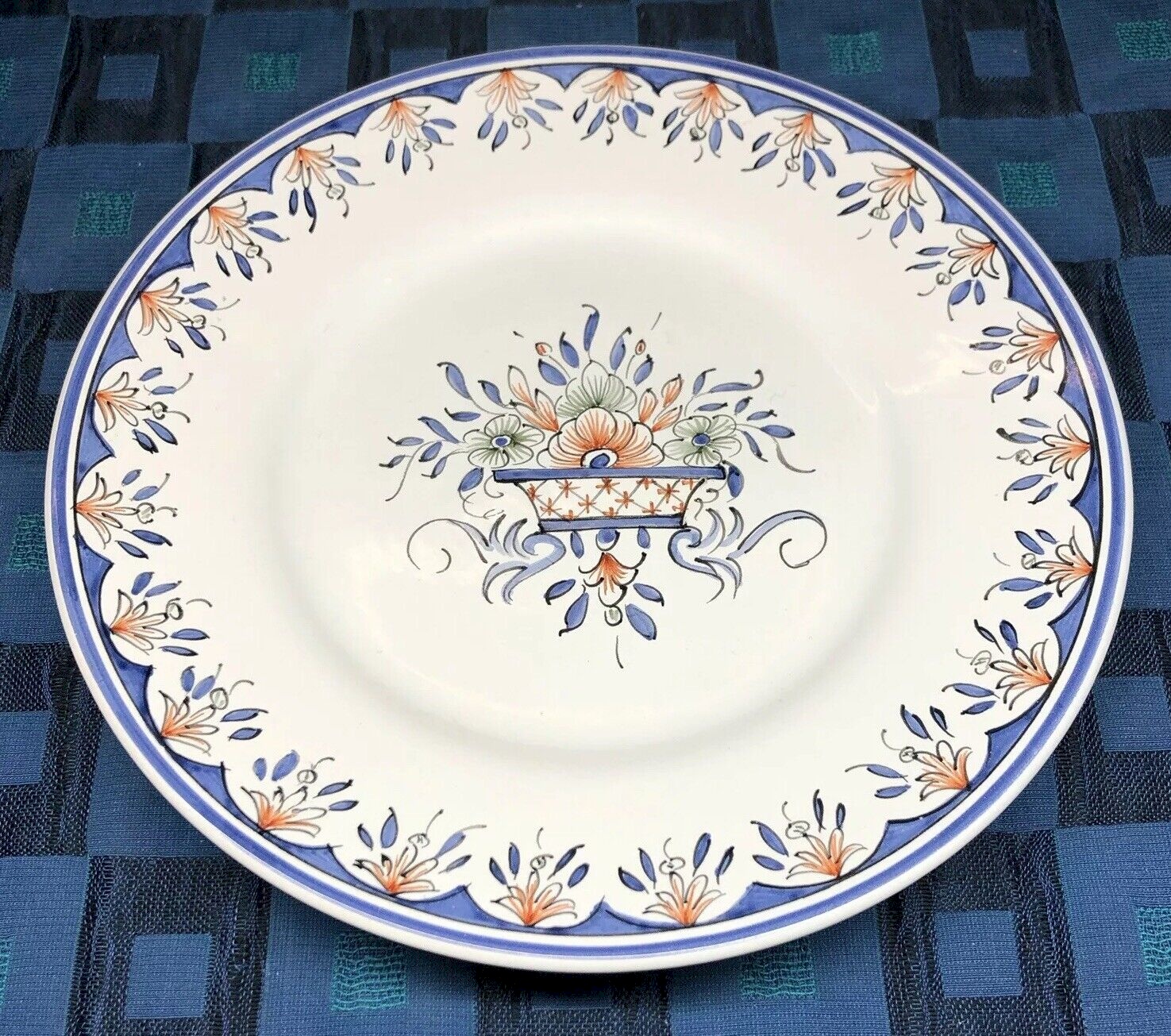Rare Assiette Décor Rouen Signée Jules Moreau Malicorne France H 3 D 23 ...