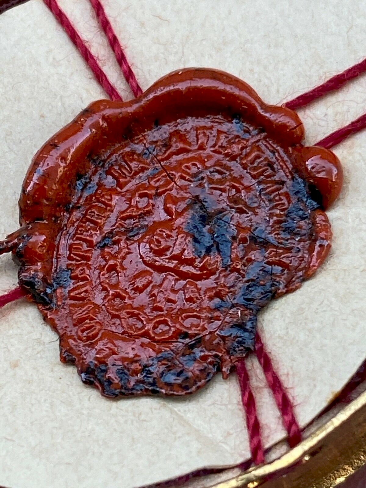 RELIQUAIRE XIXEME RELIQUES MARGUERITE MARIE ALACOQUE CACHET CIRE ROUGE ...