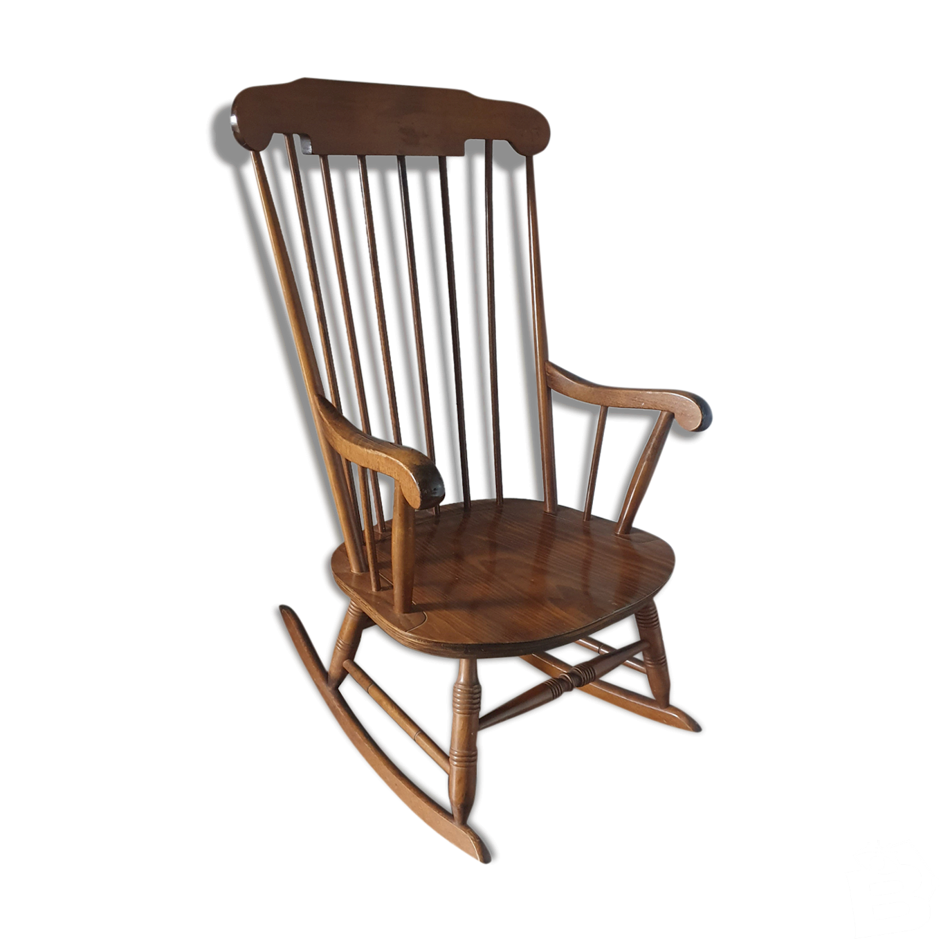 Rocking chair Vintage Marron/Naturel Bois - Vendu