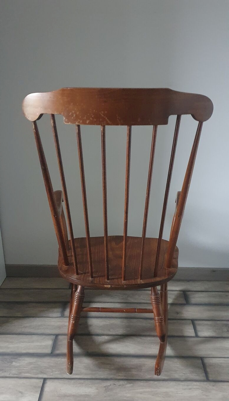 Rocking chair Vintage Marron/Naturel Bois - Vendu
