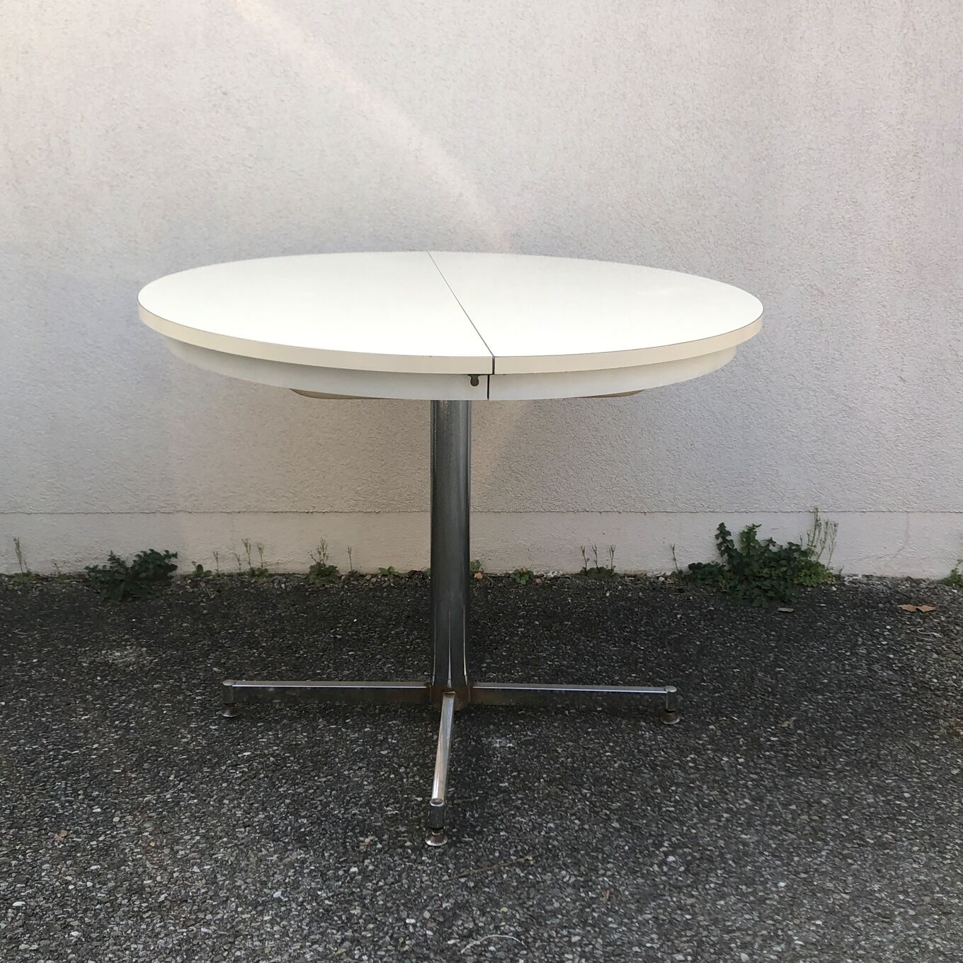 Table ronde Vintage Métal - Vendu