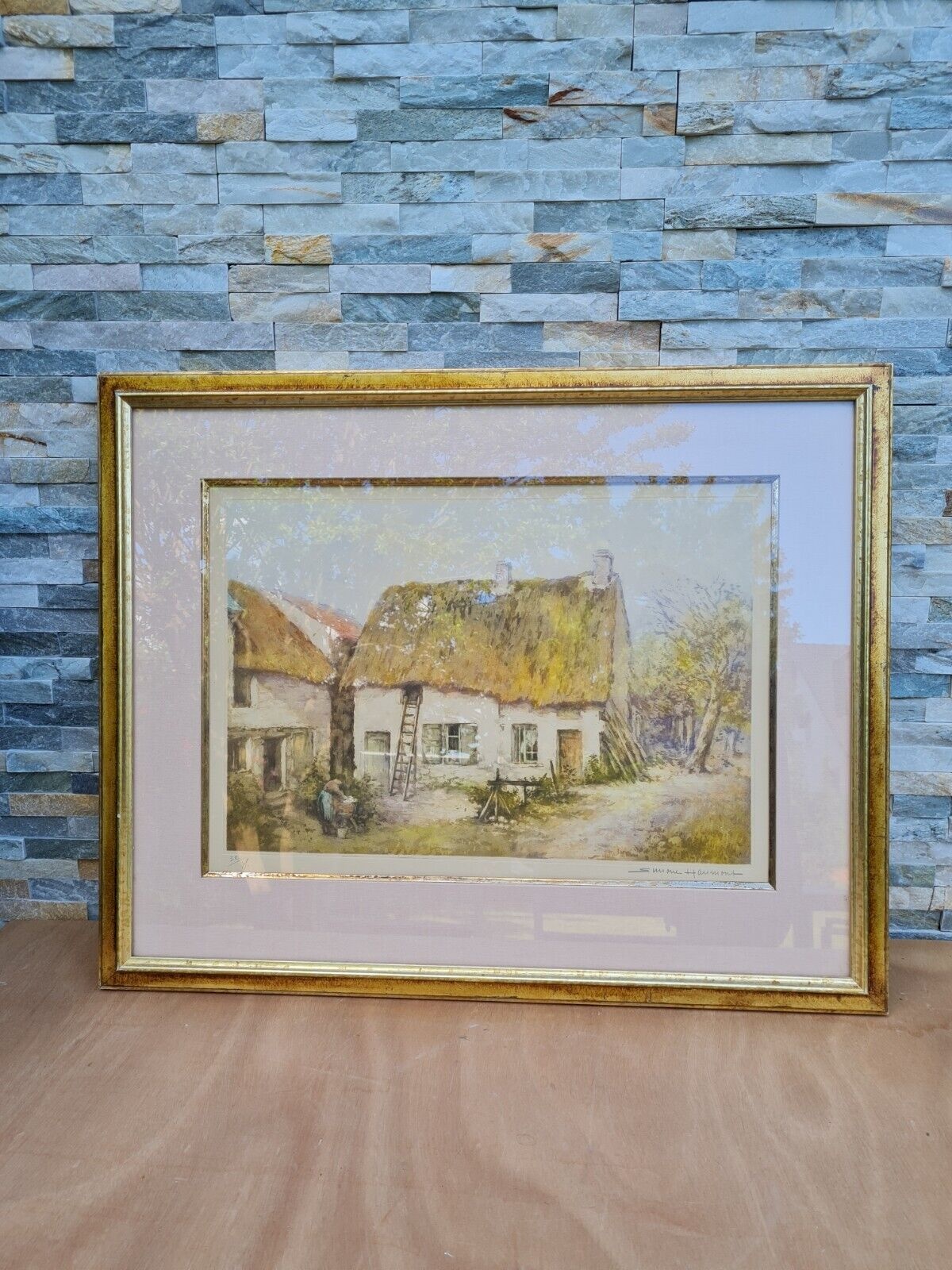 tableau d'un paysage breton signé Simone Hamon