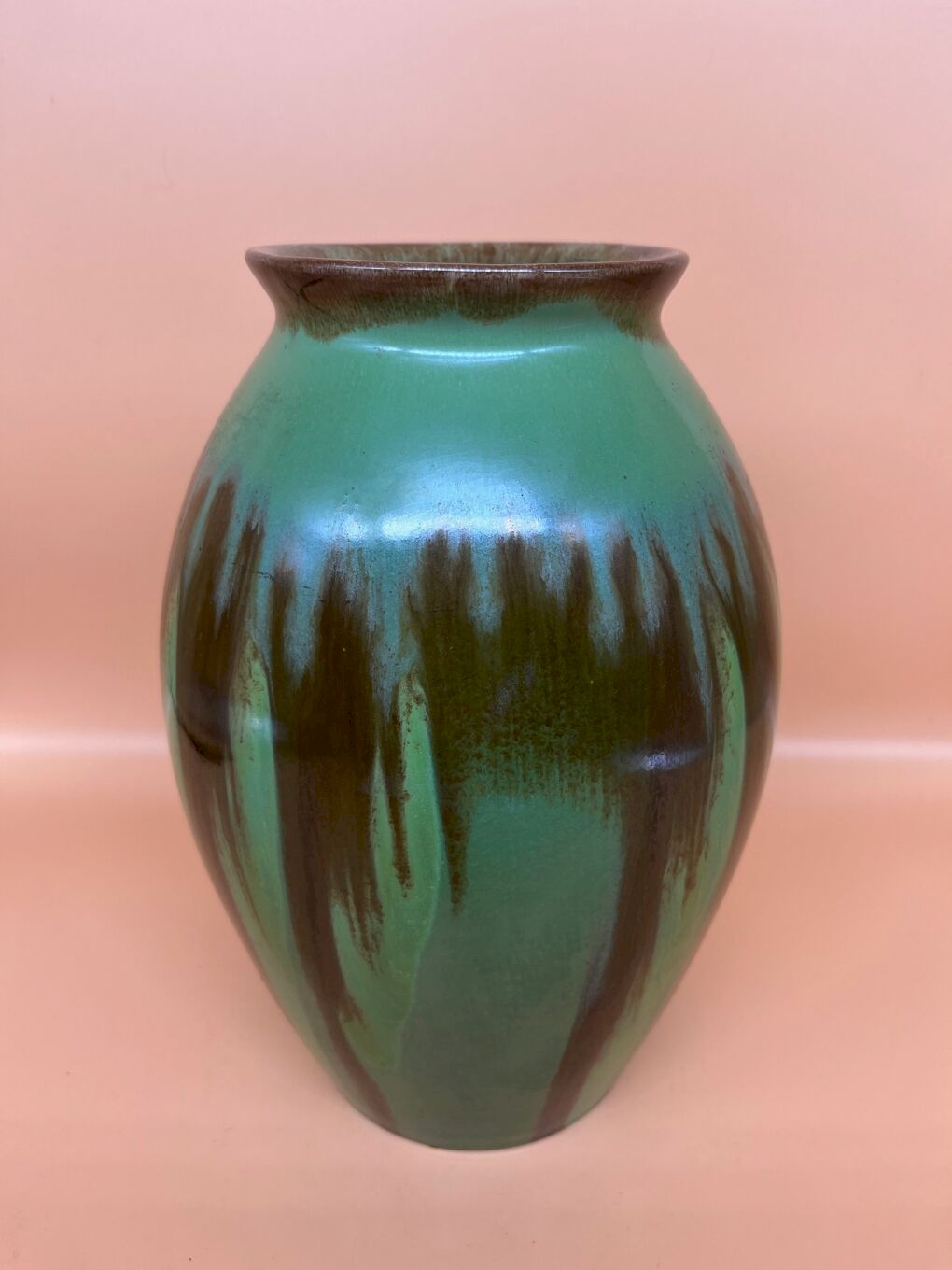 Vase Villeroy& Boch 1930 Noir/Vert Faïence