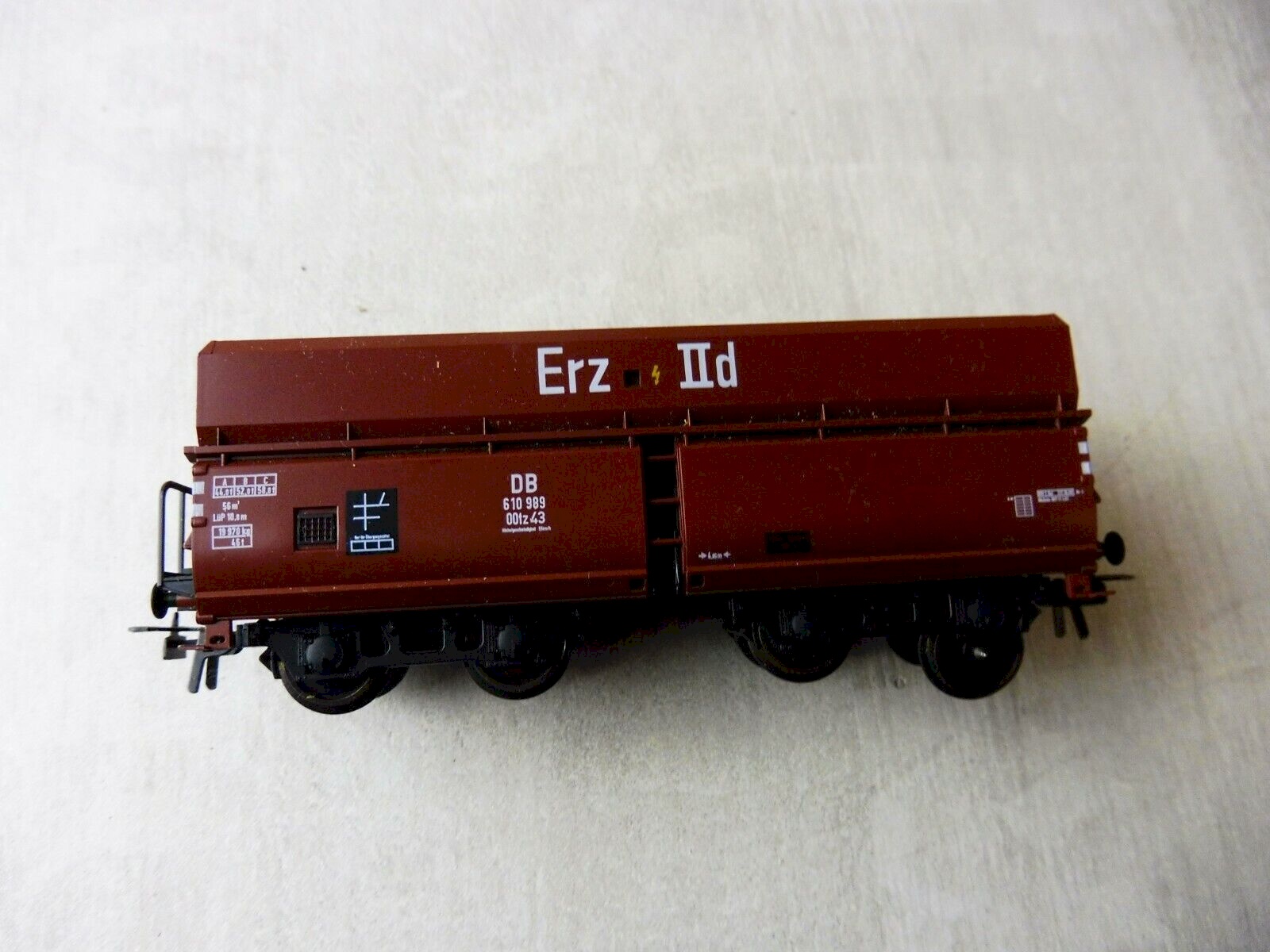 Wagon trémie Erz IId, Fleischmann, en HO Rouge Métal